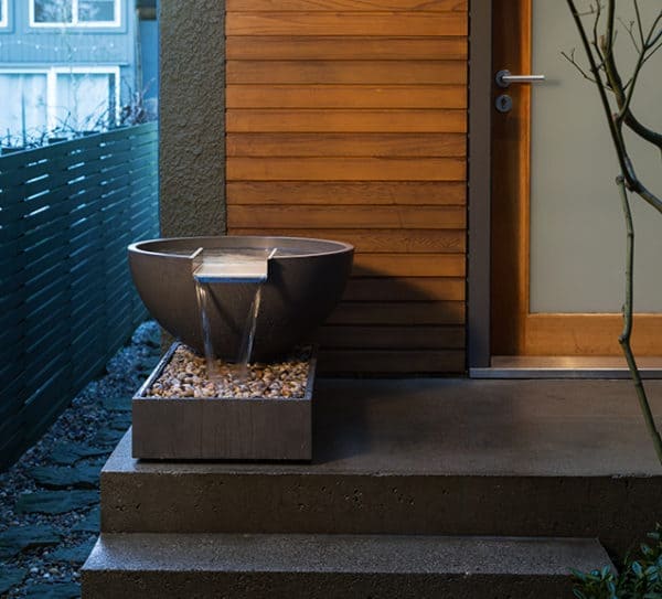 The Scupper - A Hand-Cast Modern Concrete Water Bowl